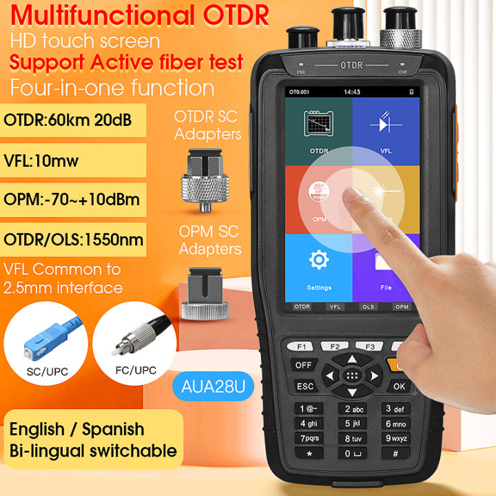 COMPTYCO AUA28U Mini 60KM Fiber Optic OTDR Optical Fiber Reflectometer ...