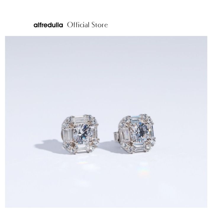 Alfredulla Mughal Silver 925 Zirconia Earrings | Lazada PH