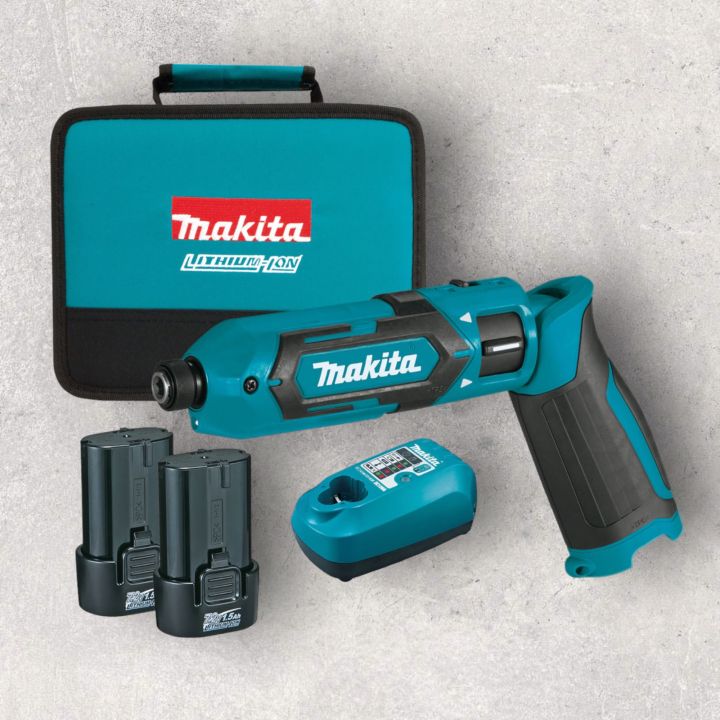 Makita TD022DSE, 7.2V 1.5AH Cordless Impact Driver 6.35 mm (1/4”) Hex Shank | Lazada Singapore