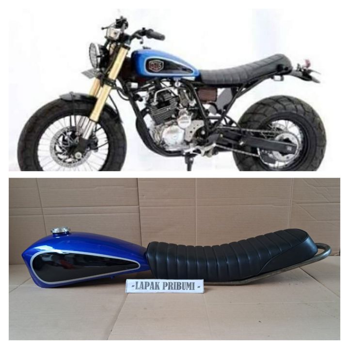 Paket Tangki motor custom japstyle scrambler tracker | Lazada Indonesia