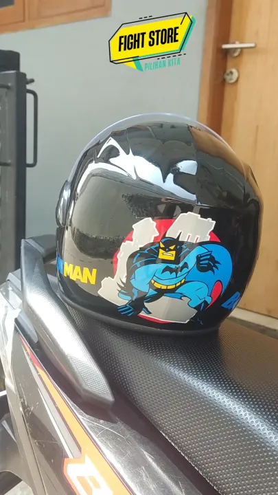Helm Anak Half Face SNI Motif Karakter Laki Laki Perempuan Usia 2-5 ...