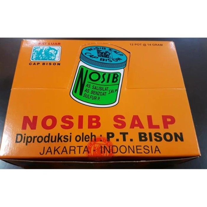 nosib salep box isi 12 pcs / nosib salp cap bison / salep panu / salep ...