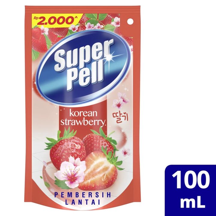 Super Pell Pembersih Lantai Korean Strawberry 100 Ml | Lazada Indonesia