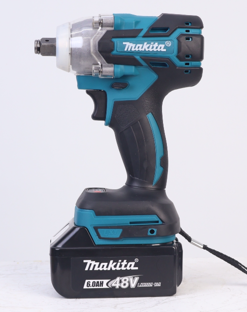 Makita 48v Dtw-300 Cordless Impact Wrench Brushless With 2 Battery And ...
