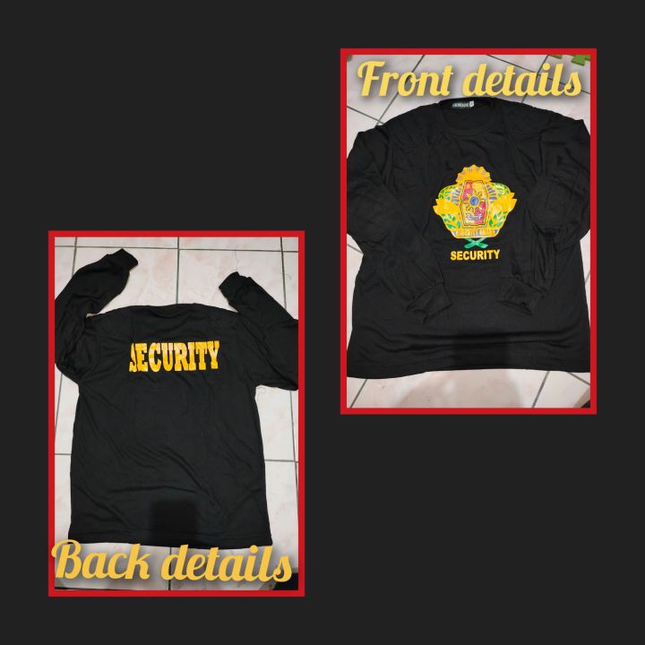 S- shirt for security | Lazada PH