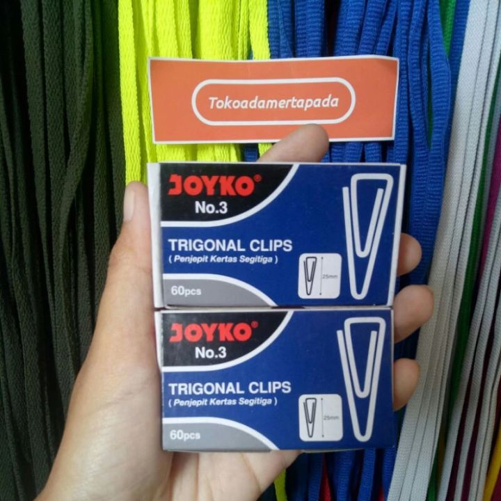 PENJEPIT KERTAS JOYKO NO 3 / TRIGONAL CLIPS BESI / JOYKO / PENJEPIT ...