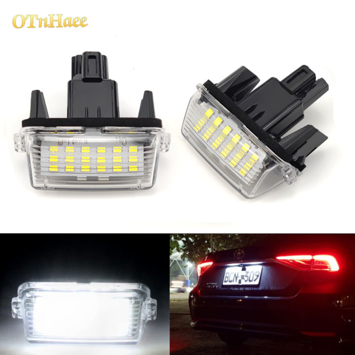 2pcs LED License Number Plate Light Lamp For Toyota Camry Corolla Prius ...