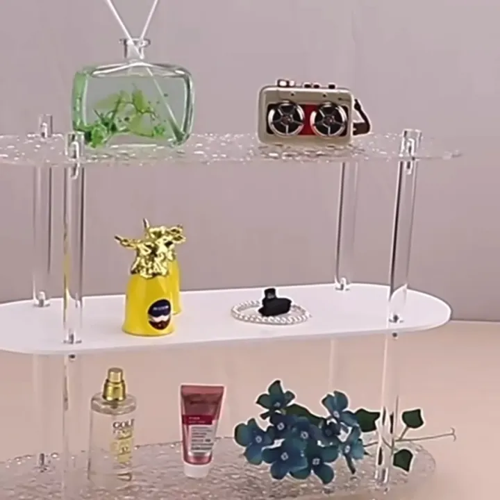 SG Stock Perfume Organizer Rack Desk Rack Desktop Organizer Rack ...