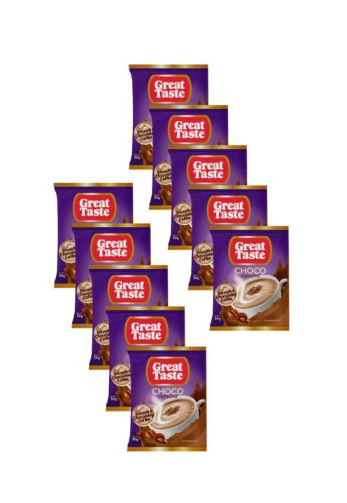 (SET OF 10) Great Taste Choco Coffee Mix 30g | Lazada.co.th