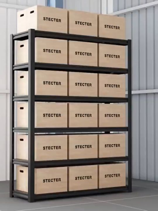 5 Tier Adjustable Heavy Duty Boltless Rack Metal Storage Rack Shelve ...