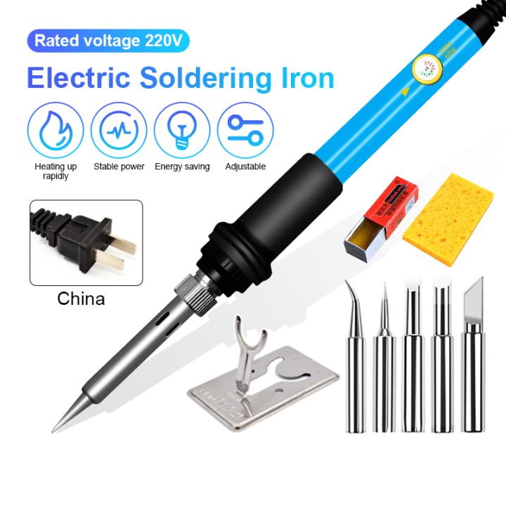 60W Electric Soldering Iron Set Heat Pencil Welding Repair Tools 220V ...