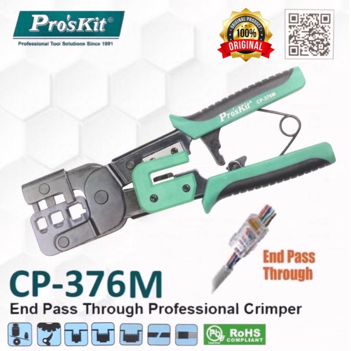 Pro'sKit CP-376M End Pass Through Professional Crimper | Lazada