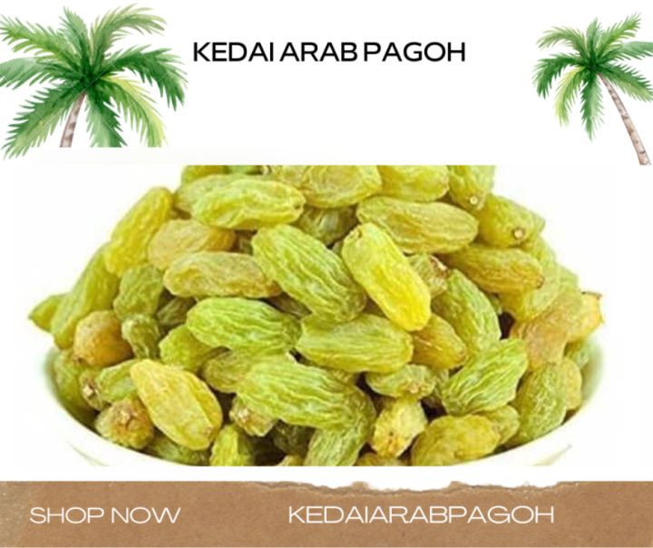 LONG GREEN RAISIN 1kg/500g/250g/100g kismis long green | Lazada