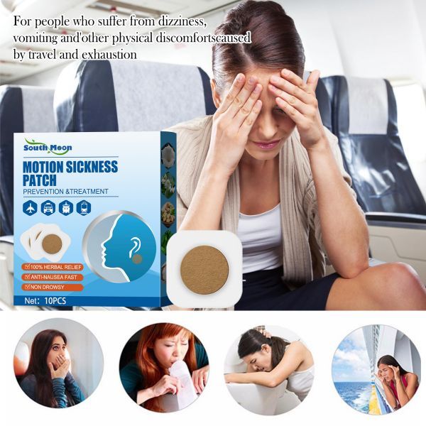 Motion Sickness Travel Patch for Fast Relief from Headache, Nausea, and ...