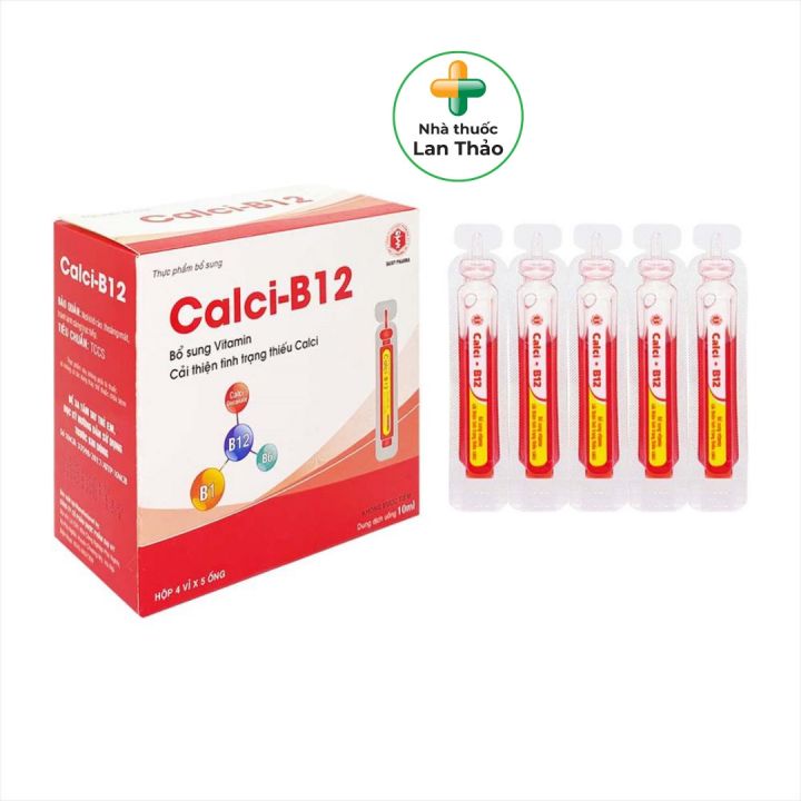 SIRO BỔ XƯƠNG BỔ MÁU CHO BÉ CALCI B12 HỘP 20 ỐNG | Lazada.vn