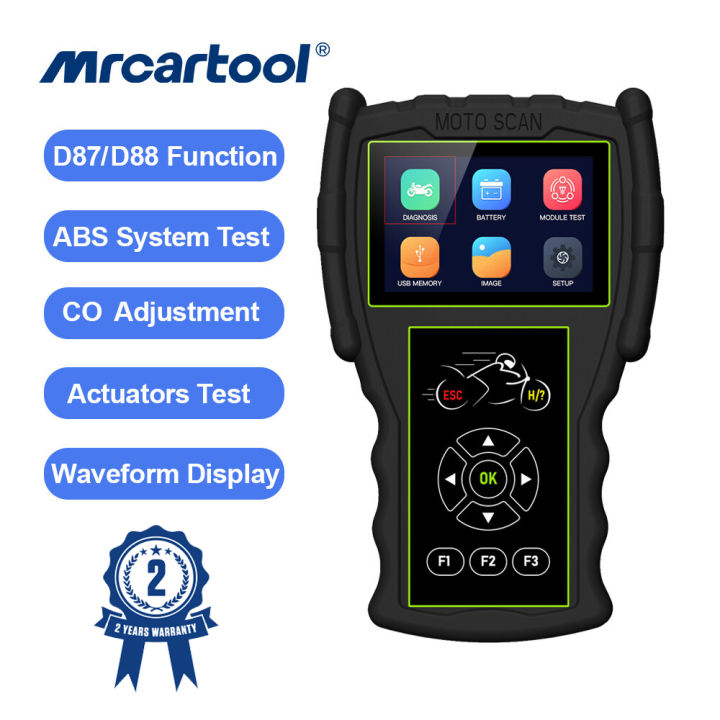 MRCARTOOL JDiag M100 Pro Motorcycle Scanner D87 D88 CO idle speed ...