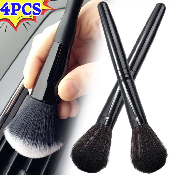 4PCS Car Detail Brushes Ultra-Soft Bristles Cleaning Brush Car Interior Detailing Duster ...