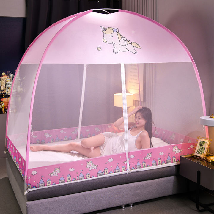 Mosquito Net Queen Size Family Double DoorHome Easy To Install Anti ...