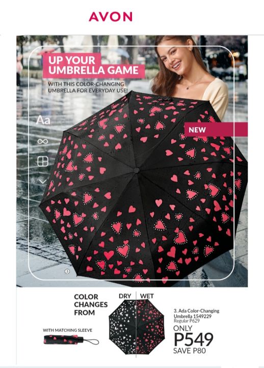 Avon ADA Color–Changing Umbrella | Lazada PH