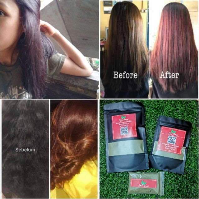 Serbuk inai mekah untuk rambut dan jari | Lazada