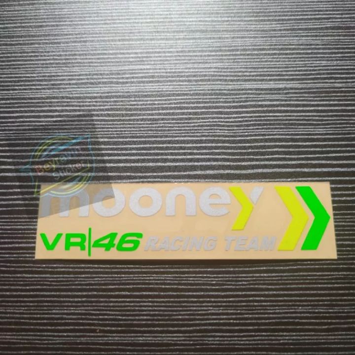 STICKER MOONEY VR 46 RACING TEAM CUTTING | Lazada Indonesia