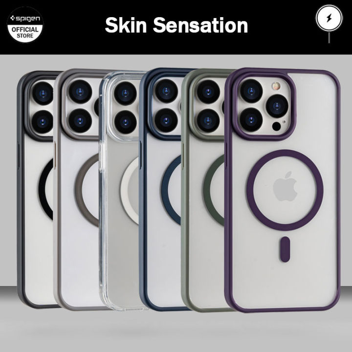 Original Spigen Anti-Yellowing Skin sensation Case for iPhone 15 Pro Max / iPhone 14 Pro Max ...