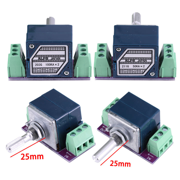 ALPS RK16 และ RK27 ประเภท Potentiometer คู่ 50K 100K เสียงและระดับ ...