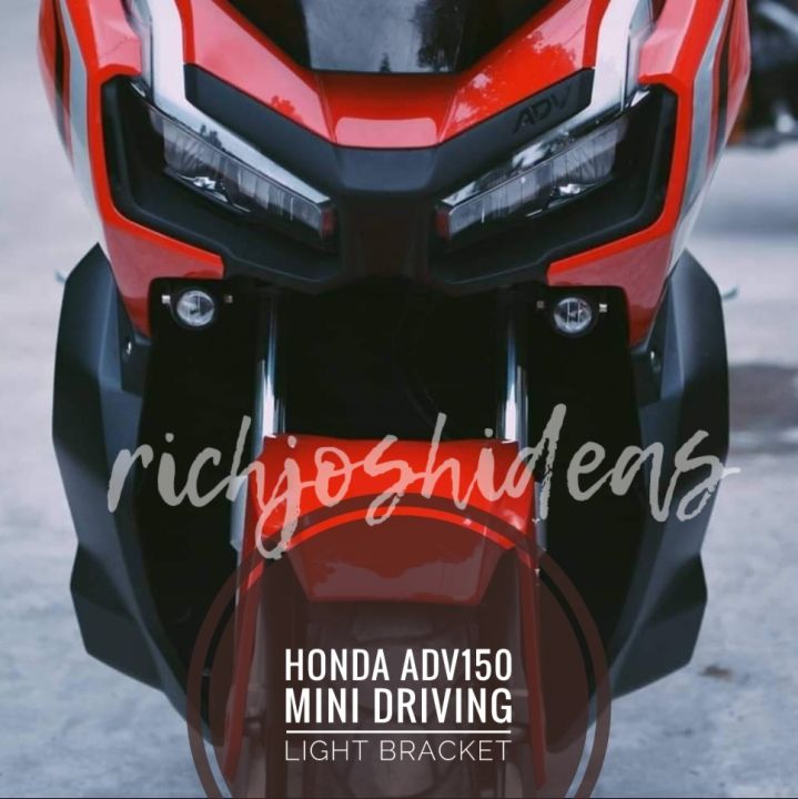 2pcs HONDA ADV 150 / 160 STAINLESS MINI DRIVING LIGHT BRACKET MDL ...