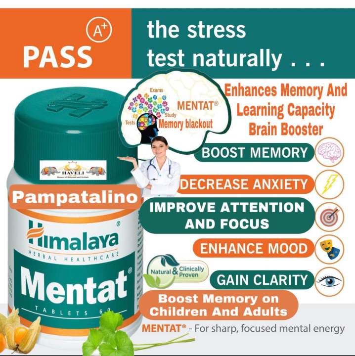 Himalaya Mentat To Boost Brain Memory on Children and Adult 60Tabs | Lazada PH
