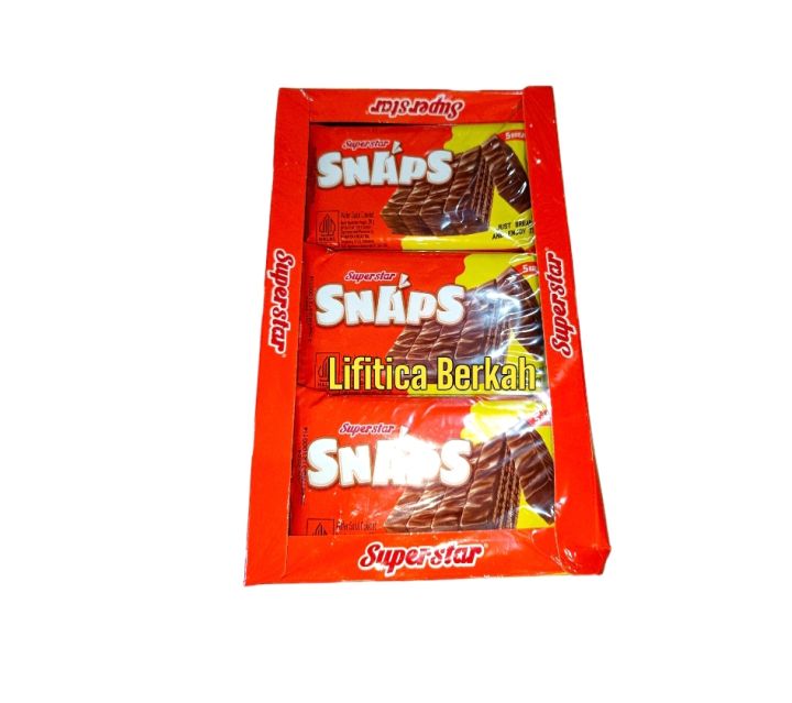 SNAPS Superstar 12 pcs Cemilan Jajanan Cokelat Wafer Harga Per Box ...