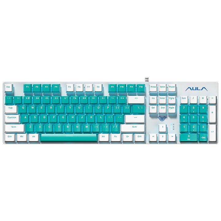 AULA | Colored Blue Red Key Axle Wired Mechanical Keyboard and Mouse ...