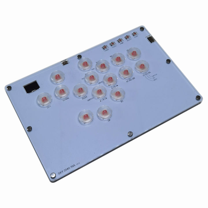 คีย์บอร์ดสำหรับต่อสู้ Hitbox16ราสเบอรี่ Pi สตรีทไฟเตอร์เกม SOCD ...