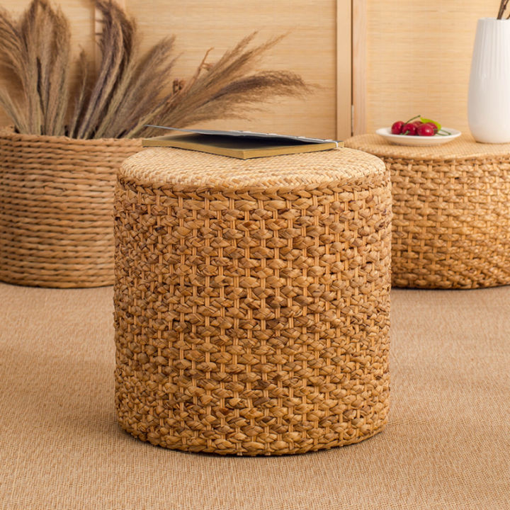 Creative Low Stool Rattan Woven For Home Sofa Stool Shoe Changing Stool ...