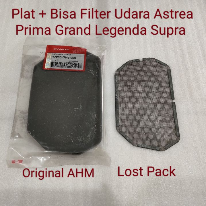 Plat + Busa Filter Udara Karburator Astrea Prima Grand Legenda Supra ...