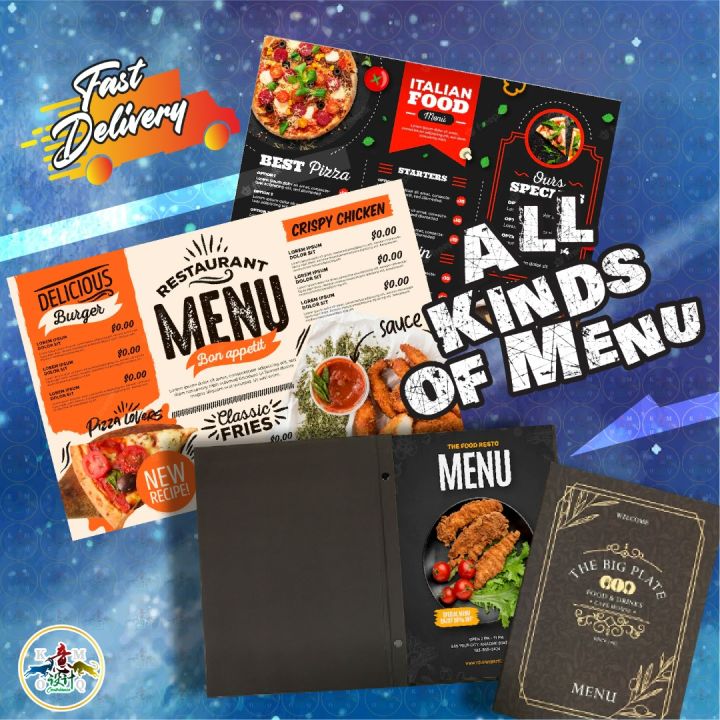 Hard Cover Menu / Restoran Menu | Lazada