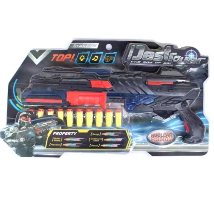 Top Destroyer ShotGun Light and Sounds with 10pcs soft Bullet | Lazada PH