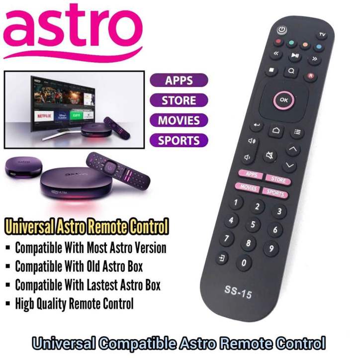 🇲🇾🐼[ 15 in 1 ] SHIMASTA SMT-888 UNIVERSAL COMPATIBLE NETFLIX ASTRO ...