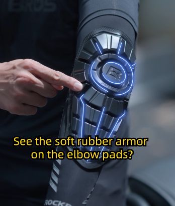 ROCKBROS Motorcycle Arm Sleeves with Elbow Pads Ice Silk Summer Anti ...