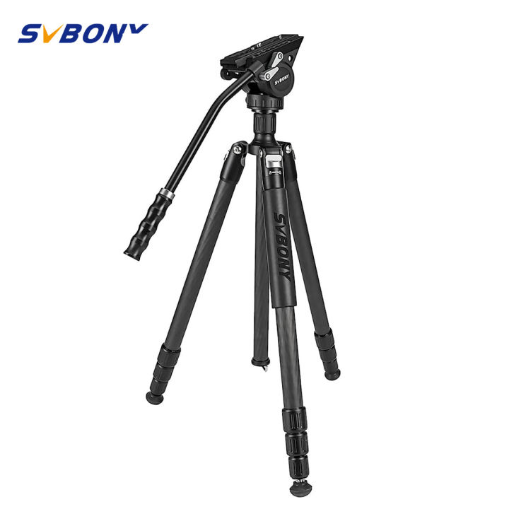 SVBONY SA410 Monopod Tripod and SA409 Hydraulic head Carbon Fiber ...
