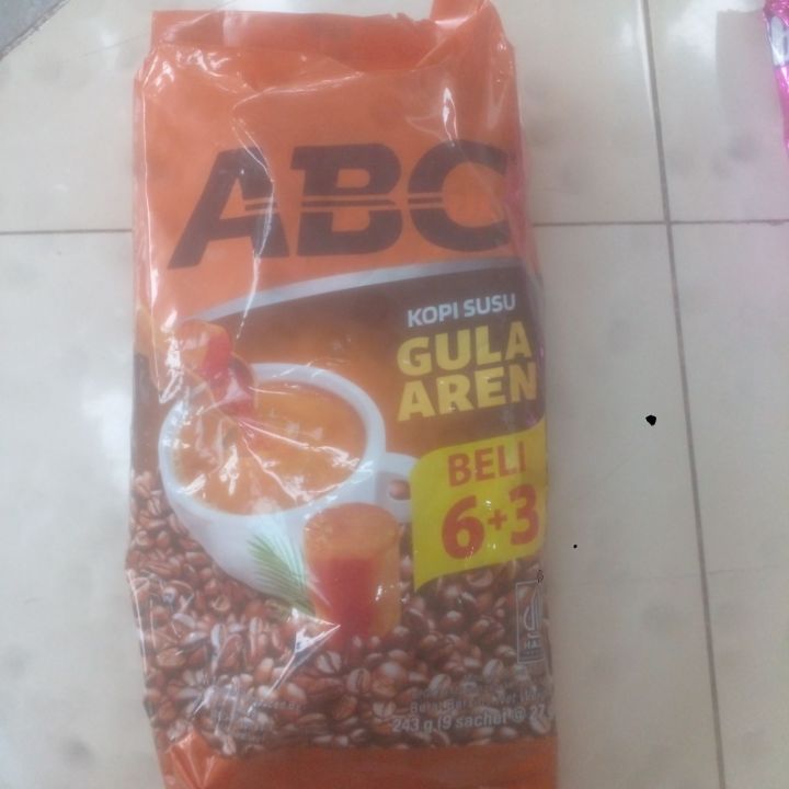 Kopi abc susu gula aren per pack isi 9 kemasan premium pack exp lama ...