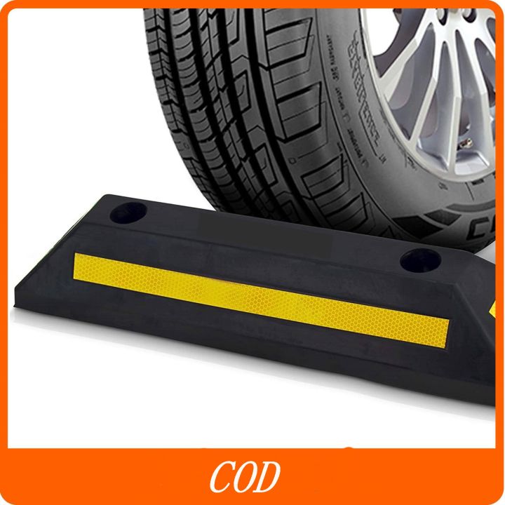 SLN*54cm Rubber Curb Parking Block Wheel Stopper Penahan Tayar Parking ...