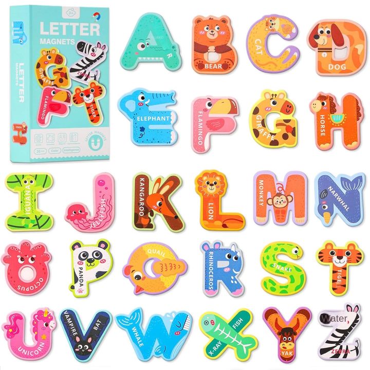 Montessori Cartoon Magnets for Refrigerator Decor Funny Animal Fridge ...