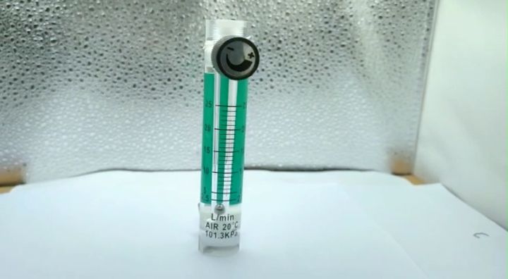 ms7 Rotameter Flow Meter Udara Oksigen 2.5 - 25 LpM flowmeter rota ...