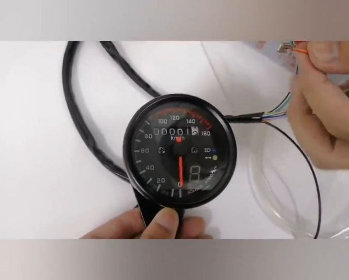 Motorcycle Speedometer Odometer Gauge Instrument With LED Indicator ...