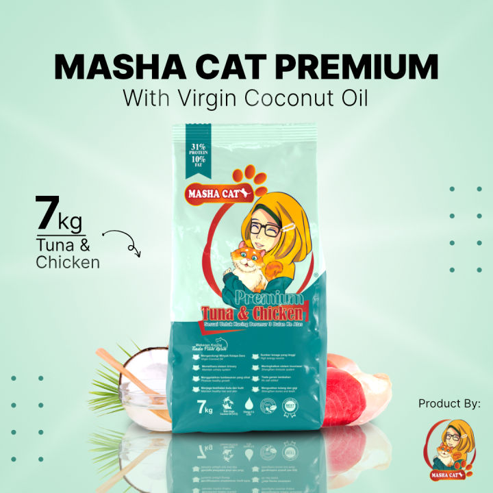Masha Cat Food tuna and chicken Terbaik 7kg | Lazada