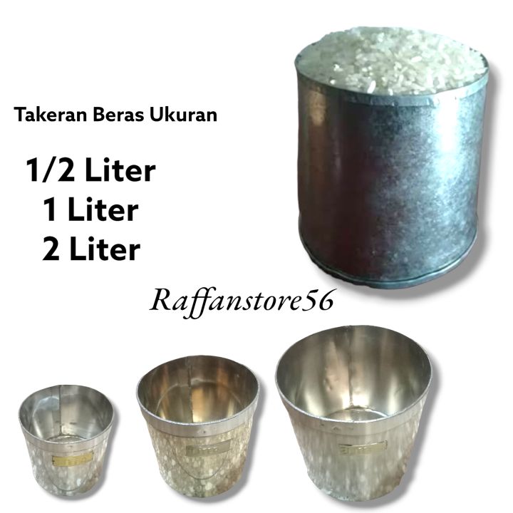 Takaran Beras Ukuran 2 Liter / 1 Liter / 1/2 Liter | Lazada Indonesia