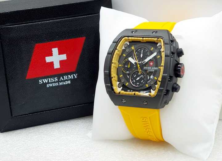 Jam Tangan Pria Swiss Army Strap Rubber Super Premium | Lazada Indonesia