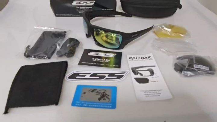 Ess Tactical Outdoor Goggles Shooting Riding Sunglasses Safety Glasses ...
