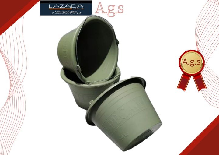 ember cor anti pecah - ember cor 1 lusin HITAM HIJAU- ember cor ...