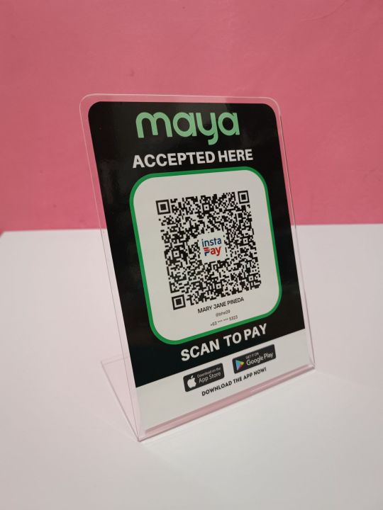 Acrylic Qr code standee | Lazada PH Acrylic Qr code standee | Lazada PH